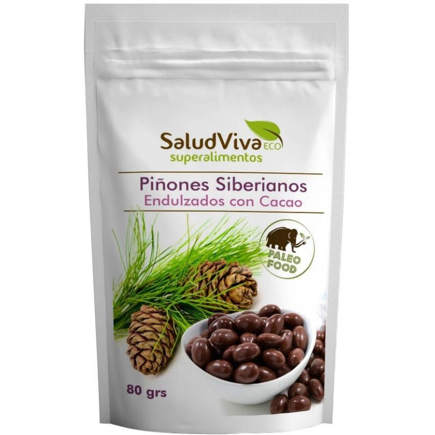 Piñones Siberianos Endulzados con Cacao Bio 80g | Delicatessin